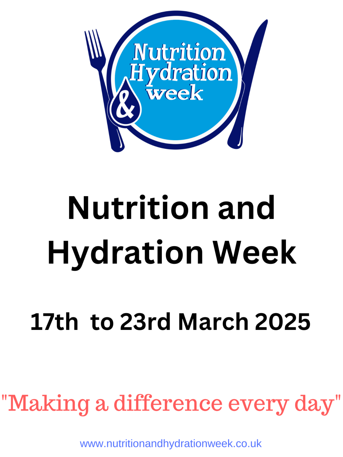 Nutrition and Hydration Week – 17th till 23rd March 2025 – Brunel PCN